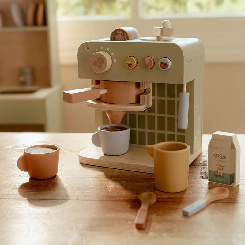 Little Dutch Wooden Coffee Maker | Kids Pretend Play Coffee Set – tiny ...