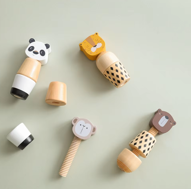 Natural Screw Animals – tiny tree toys