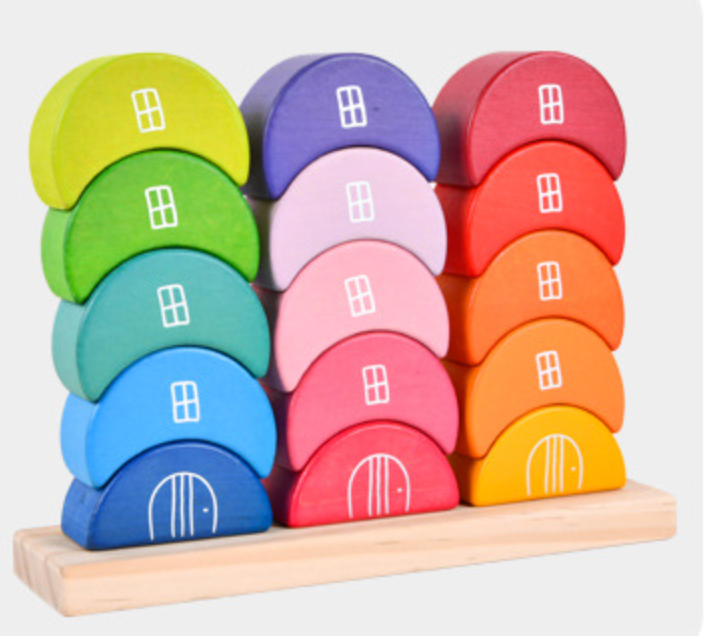 Building Block Set: Moon House Stacker – tiny tree toys