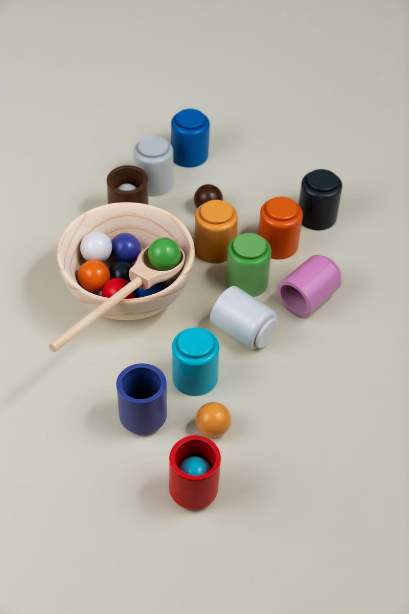 Colour Matching Cups – tiny tree toys